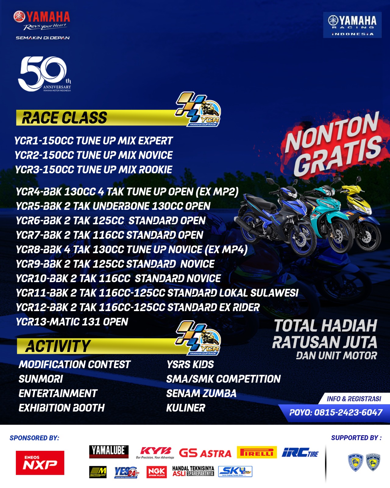 Yamaha Cup Race Kembali Digelar, Balapan Legendaris Eksis Lebih Dari 3 Dekade! - INDORIDE.COM